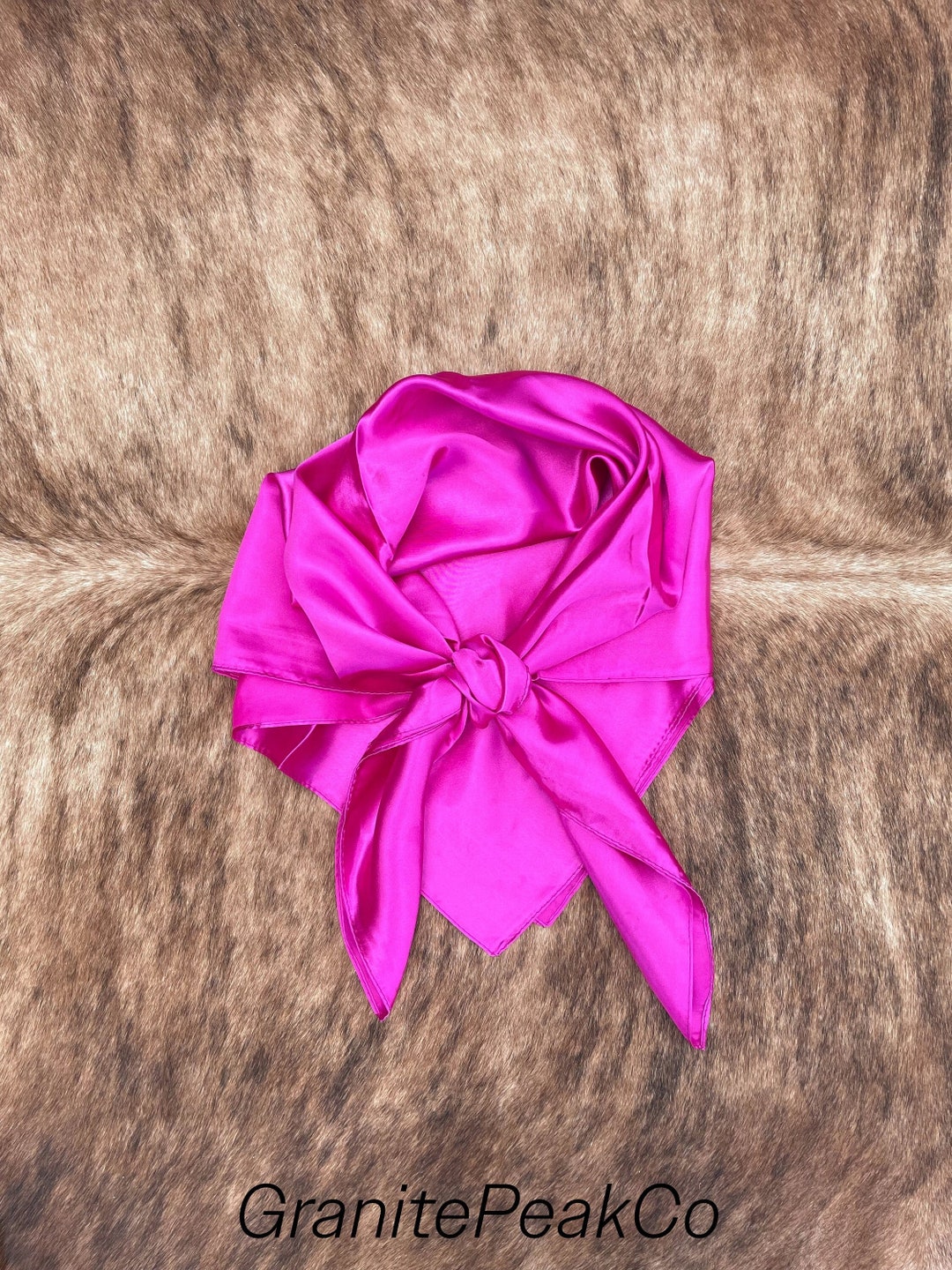 Wild Rag Fuchsia Western Scarf, Cowboy Wild Rag, 35" X 35" Wild Rag ...