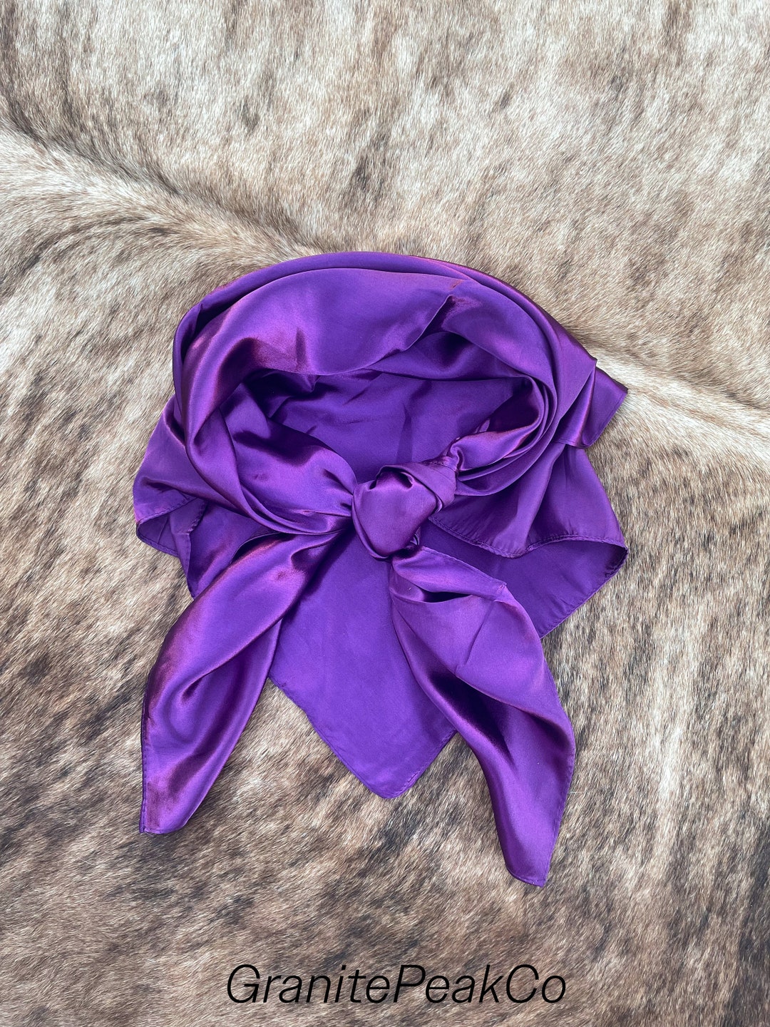 Wild Rag Purple, Western Scarf, Cowboy Wild Rag - Etsy