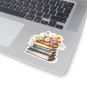Book Stack Sticker in Watercolor Style | Bookish Sticker | Reading ...