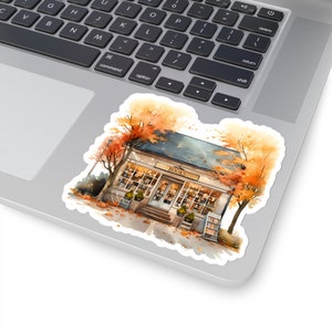 Fall Bookstore Sticker | Bookstore Sticker Watercolor Style | Bookstore ...