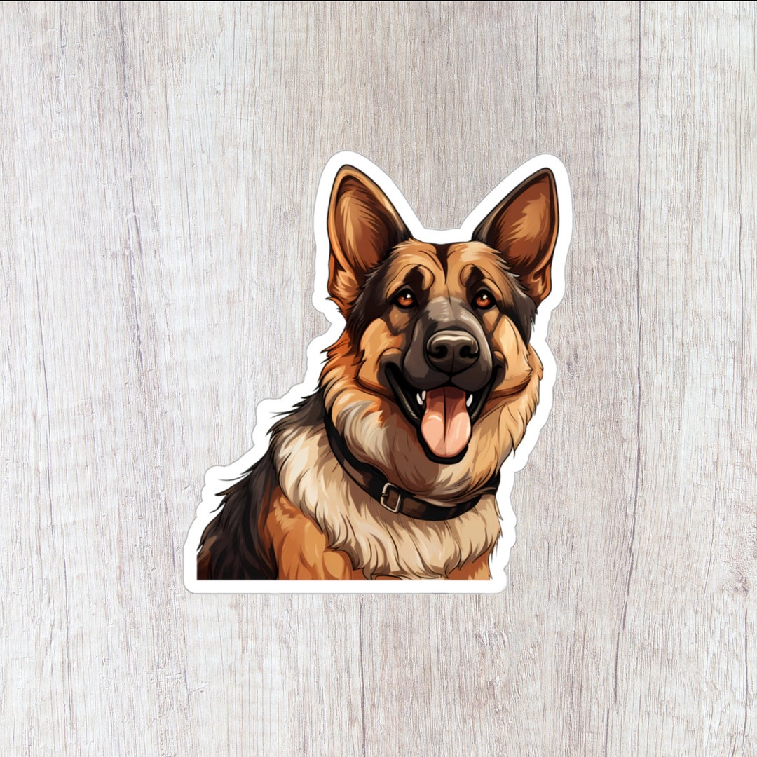 German Shepherd Dog Sticker German Shepherd Sticker - Etsy