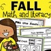 Fall Themed Math and Reading Printable Worksheets Bundle for 1st 2nd ...