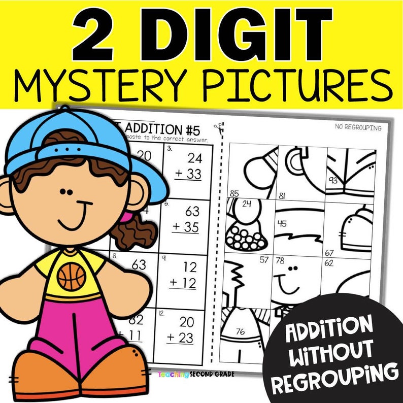 Math Puzzle Coloring Sheet Worksheet Bundle Printable Math Activities ...