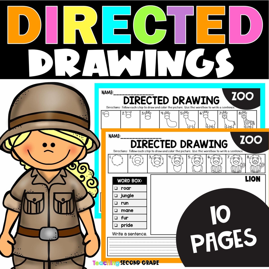 Zoo Animals Learn to Draw Kids Activity Bundle Step by Step Drawing for ...
