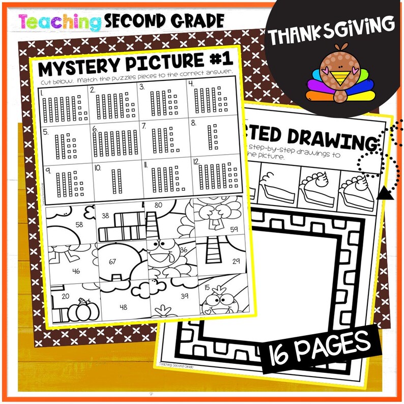 Thanksgiving Activity Packet | 2nd-3rd Grade Math & ELA Activities ...