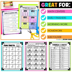 88-page Printable Math Addition and Subtraction Worksheet Bundle 1st ...
