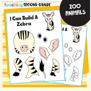 Zoo Animal Printable Crafts Scissor Skills Cutting Paper Animals ...