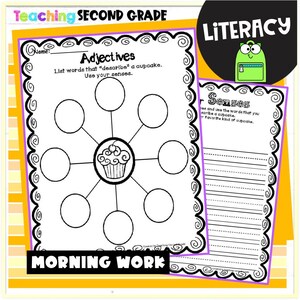 75-page Literacy Grammar Practice Worksheet Bundle for 1st 2nd 3rd ...
