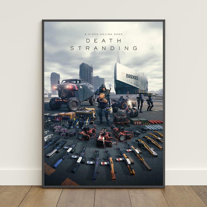 Death Stranding Poster | Norman Reedus Wall Art | Game Canvas Print #6 ...