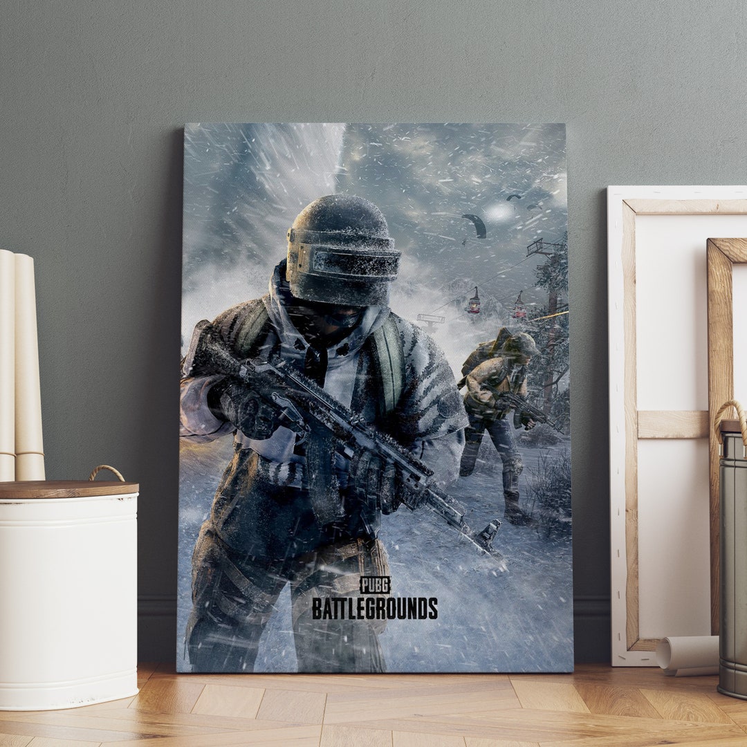 PUBG Poster, Playerunknown's Battlegrounds Wall Art, Premium Canvas ...