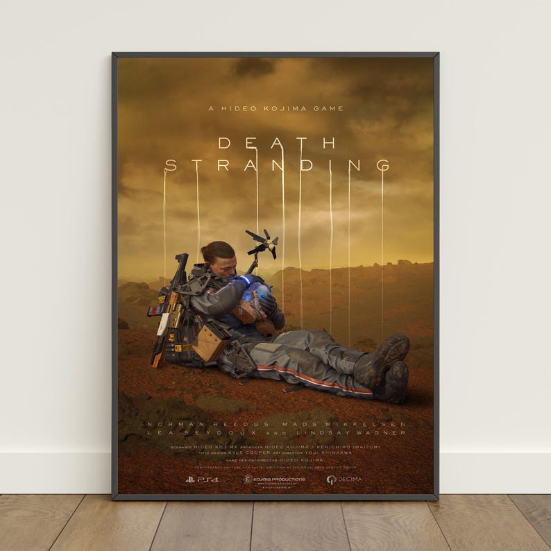 Death Stranding Poster | Norman Reedus Wall Art | Game Canvas Print #6 ...