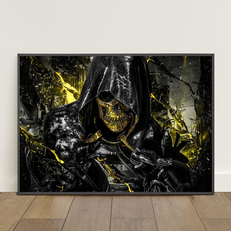Death Stranding Poster | Norman Reedus Wall Art | Game Canvas Print #6 ...