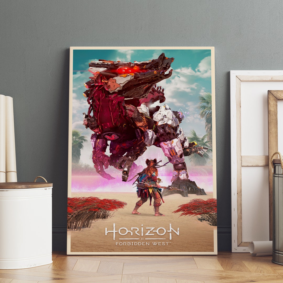 Horizon Zero Dawn Poster, Aloy Wall Art, Premium Canvas Print, Game Fan ...