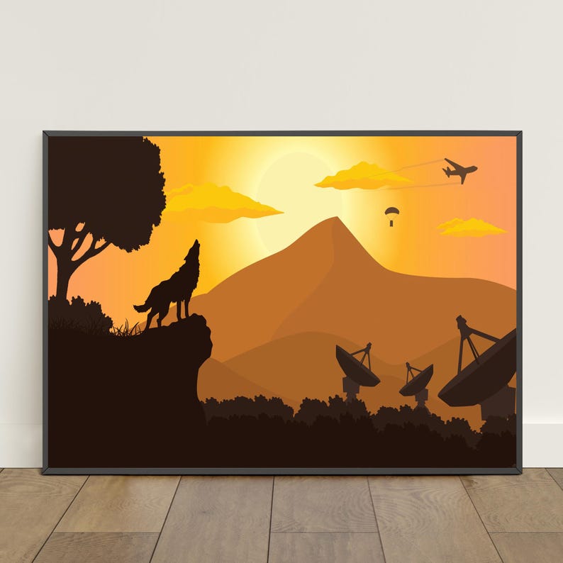 Rust Poster | Survival Game Wall Art | Game Canvas Print - Etsy