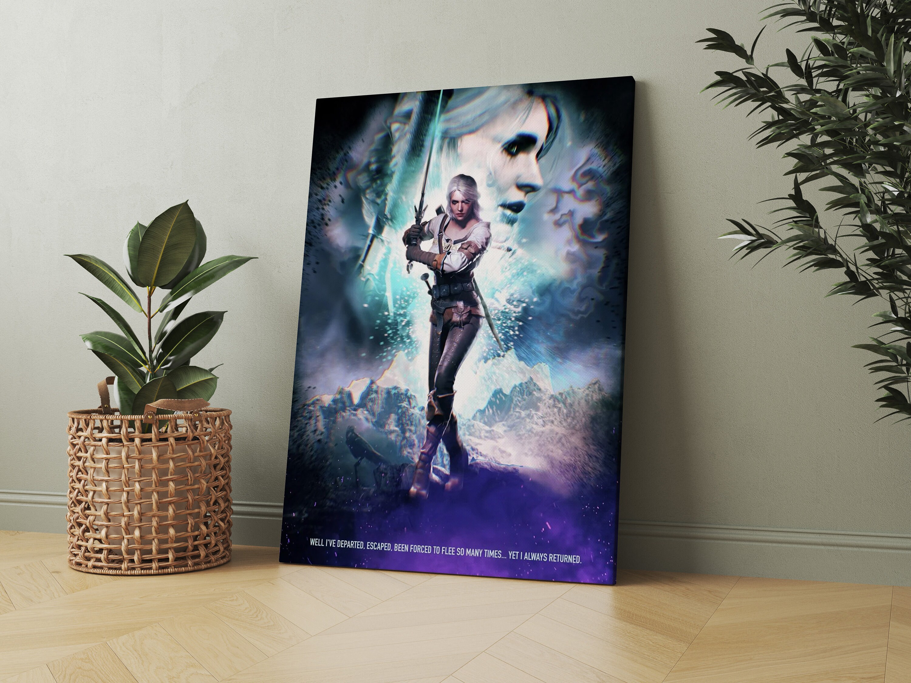 The Witcher 3 Wild Hunt Poster, Ciri Wall Art