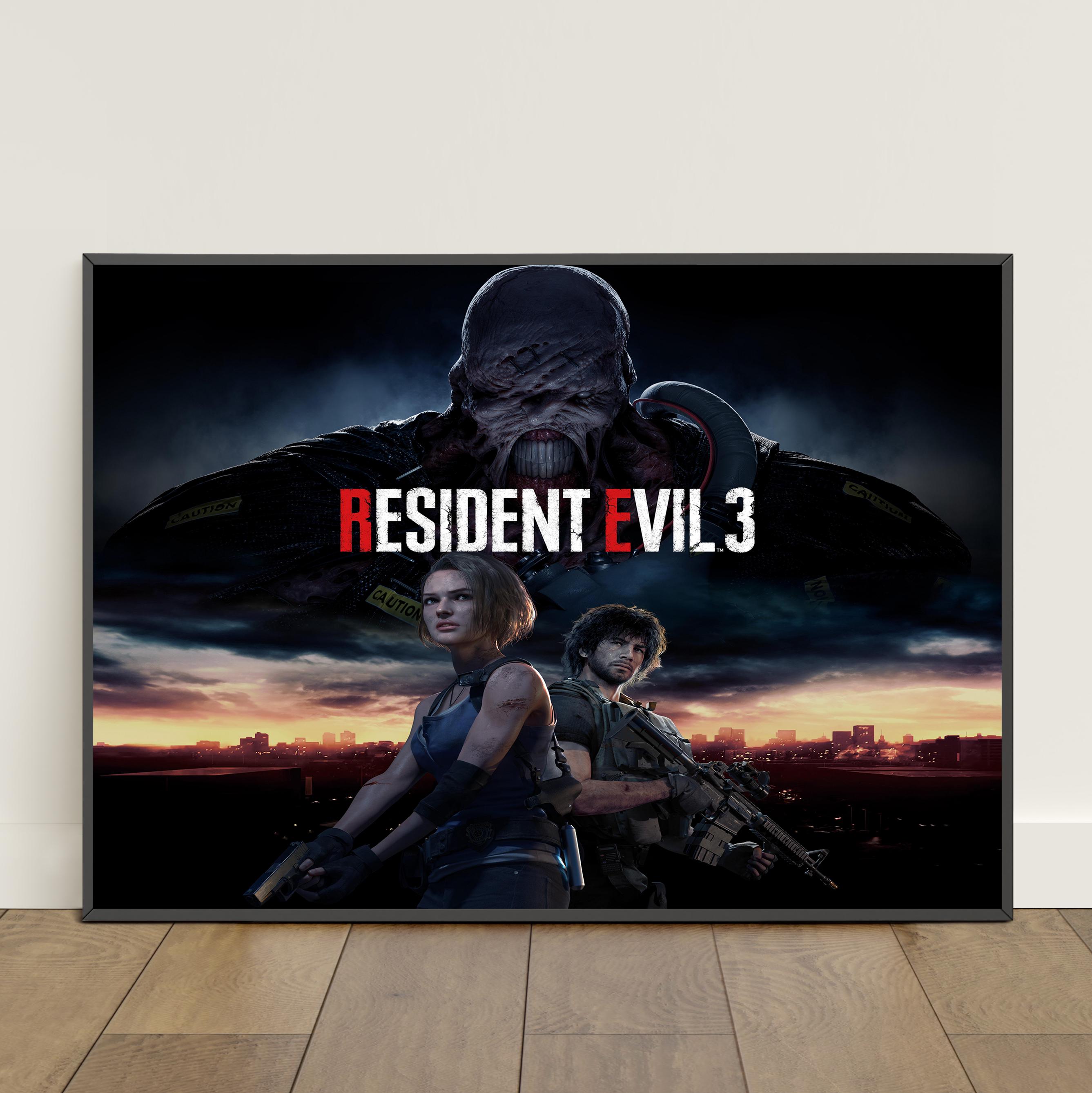 Resident Evil 3 Poster | Jill Valentine Wall Art | Game Canvas Print - Etsy