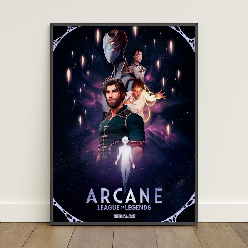 Arcane Poster | Jinx and Ekko Love Wall Art | TV Show Canvas Print #8 ...