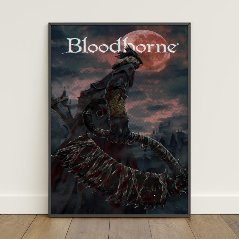 Bloodborne Poster | Hunter Wall Art | Game Canvas Print #8 - Etsy