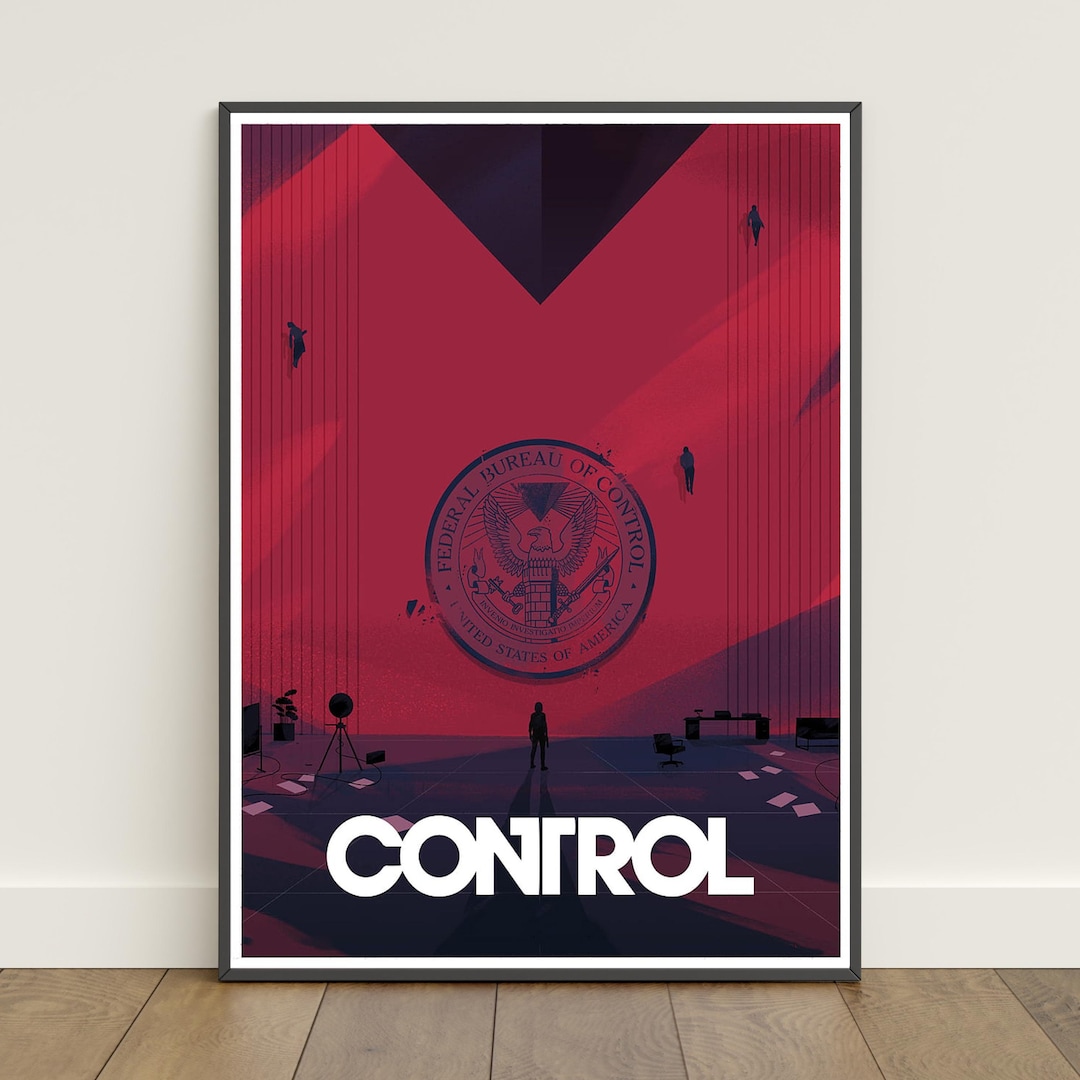 Control Poster | Jesse Faden Wall Art | Game Canvas Print - Etsy