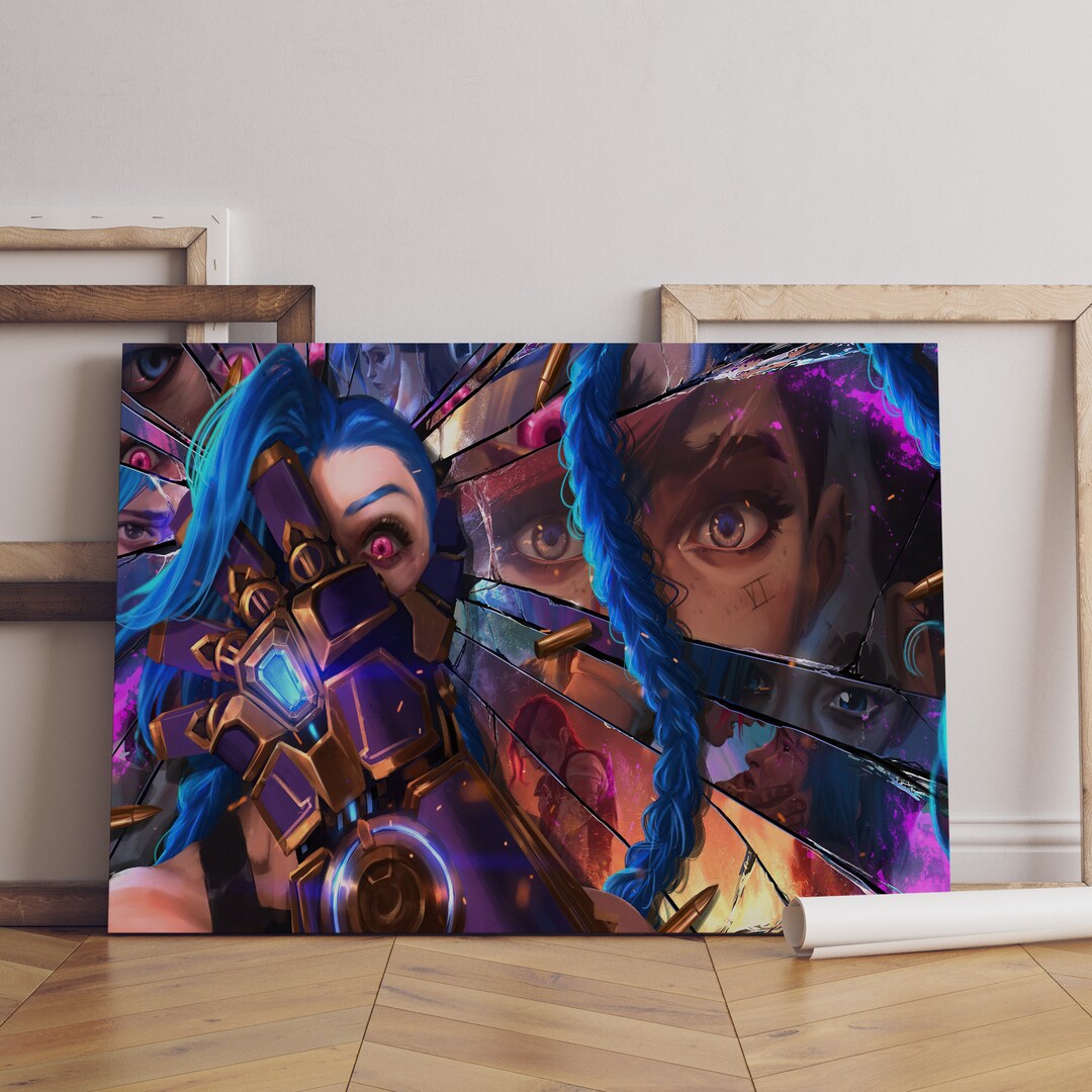 Arcane Poster, Jinx Wall Art, Premium Canvas Print, TV Series Fan Gift ...