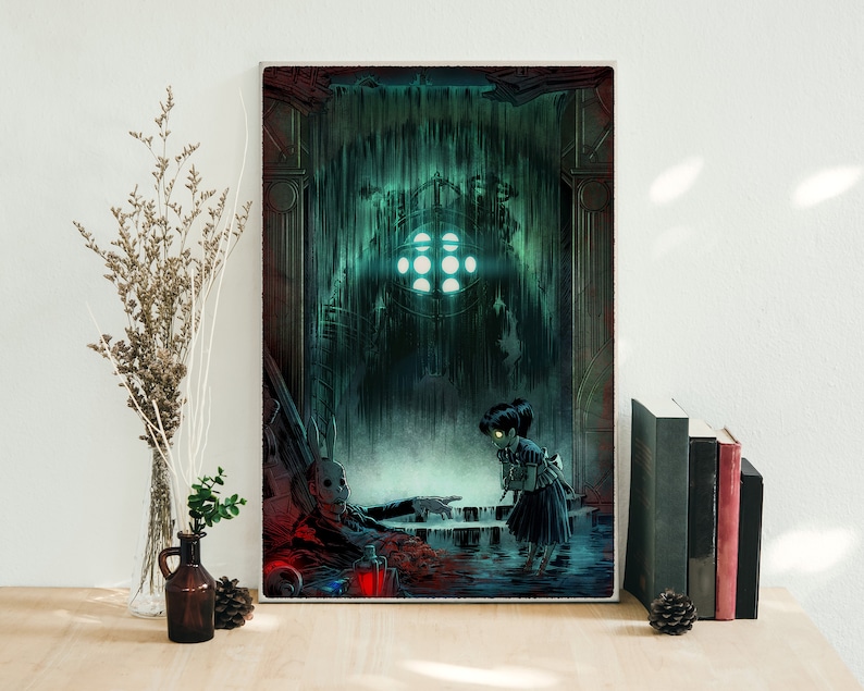 Bioshock Poster Rapture & Columbia Wall Art Rolled Canvas - Etsy