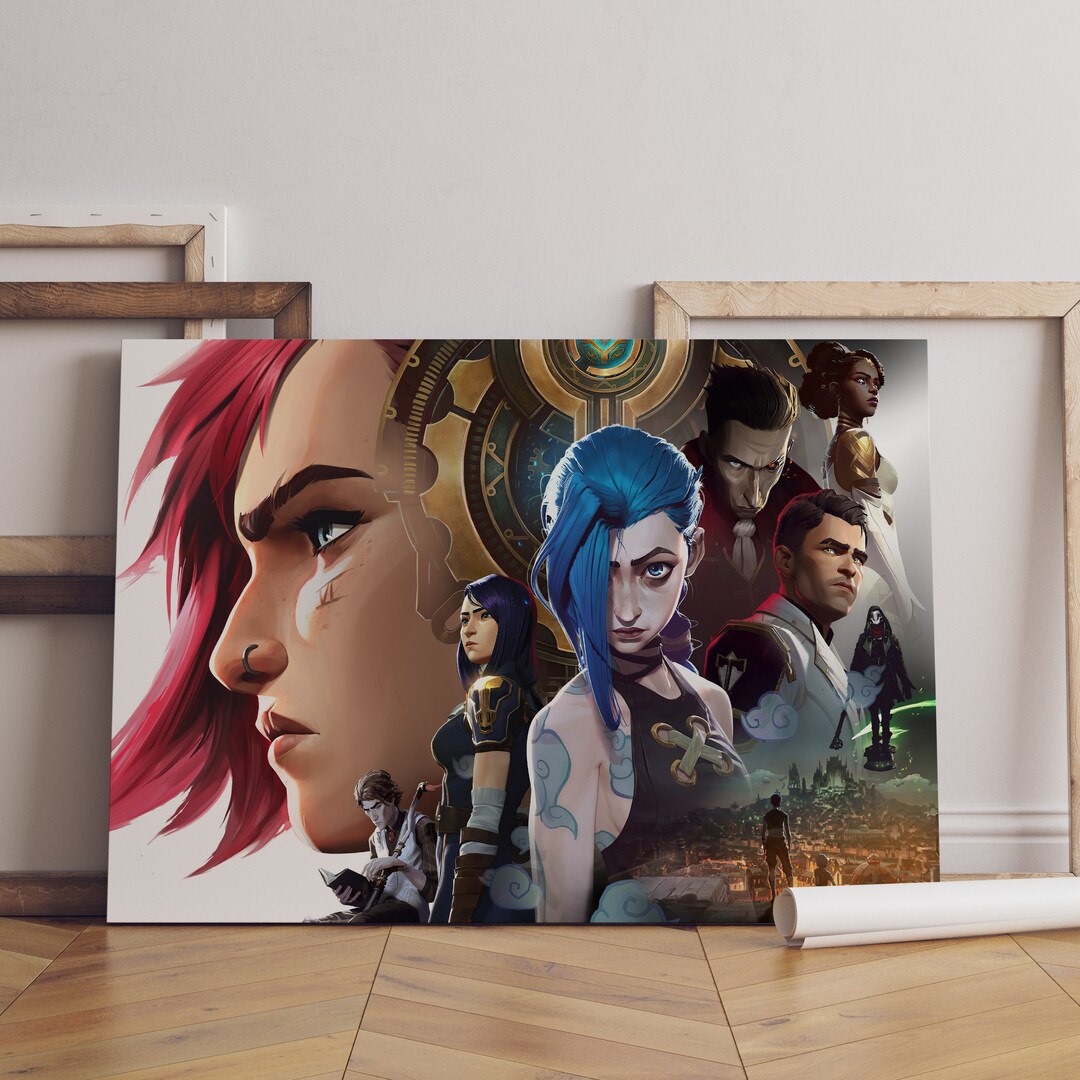 Arcane Poster, Jinx Wall Art, Premium Canvas Print, TV Series Fan Gift ...