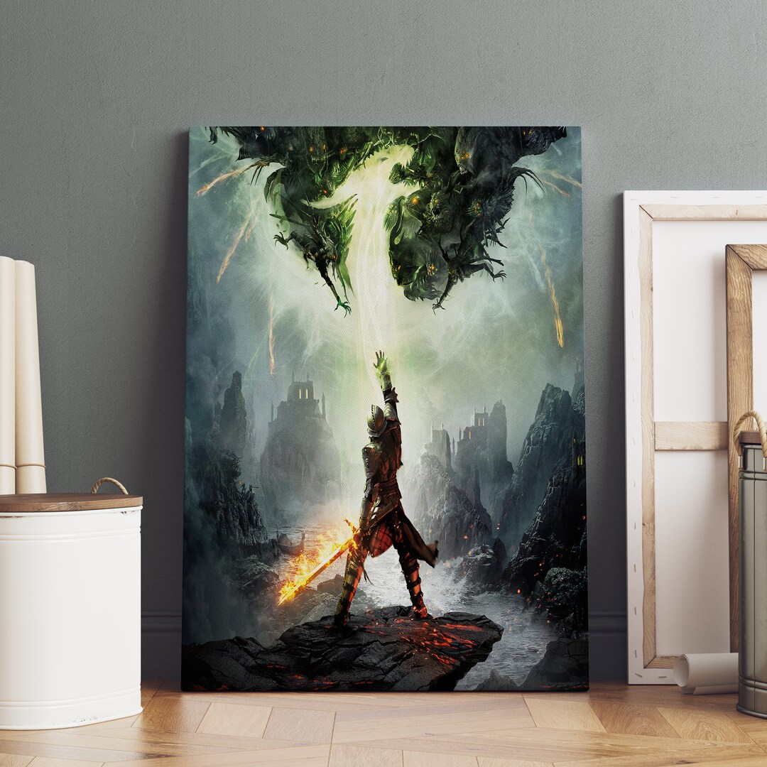 Dragon Age Poster, Inquisition Wall Art, Premium Canvas Print, Game Fan ...