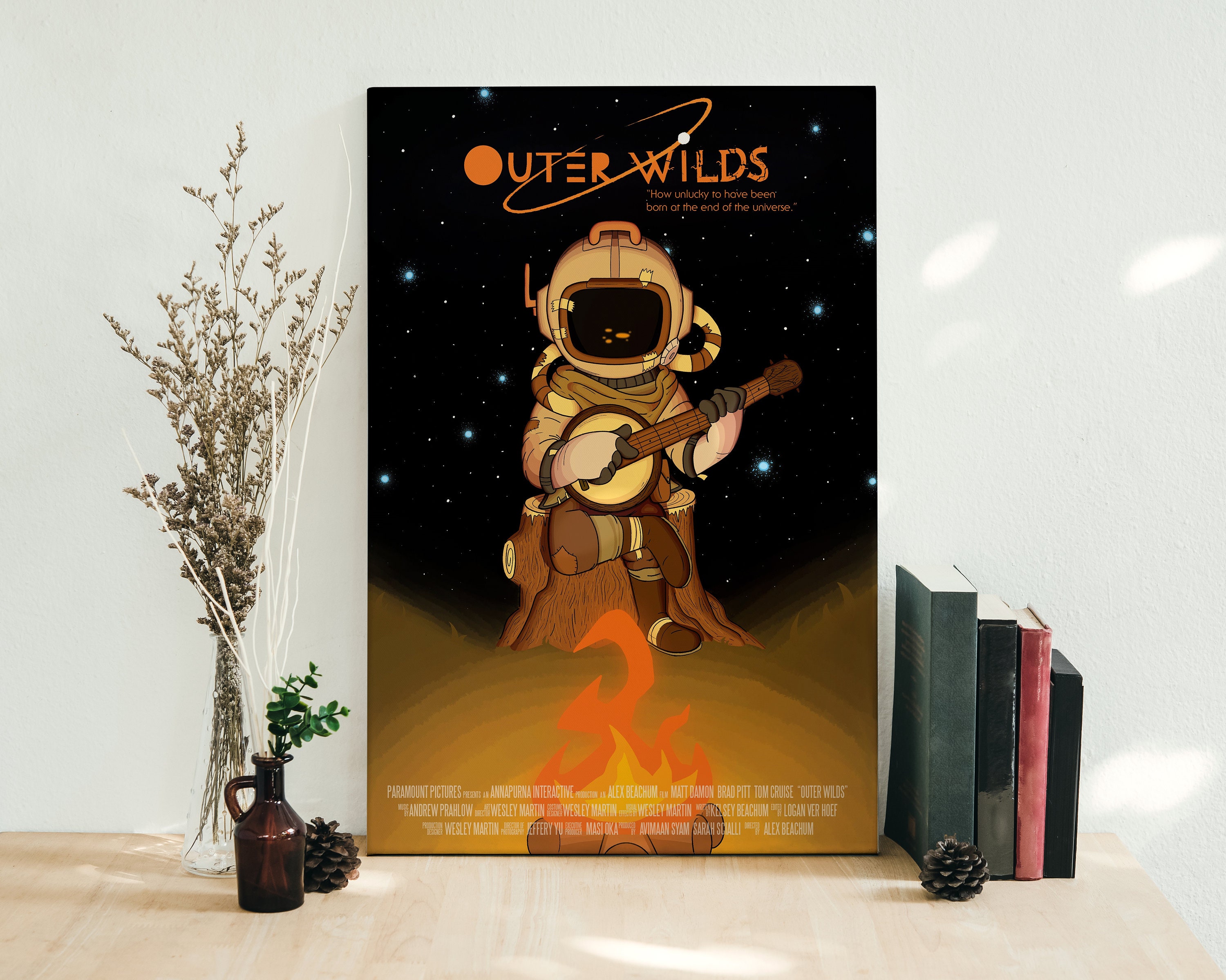 Outer Wilds Poster, Hearthian Wall Art, Rolled Canvas Print, Game Poster Gift - Etsy
