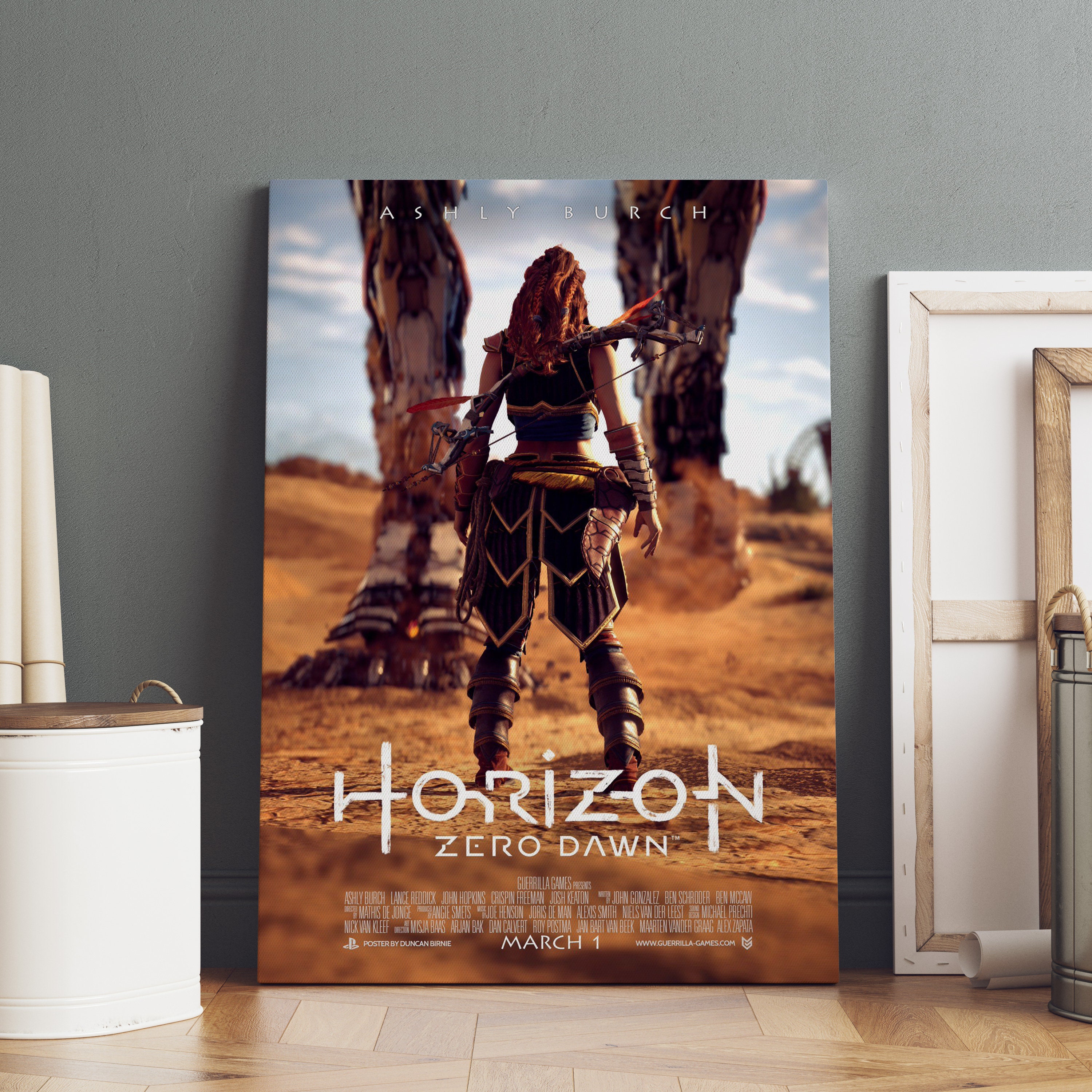 Horizon Zero Dawn Poster, Aloy Wall Art, Premium Canvas Print, Game Fan ...