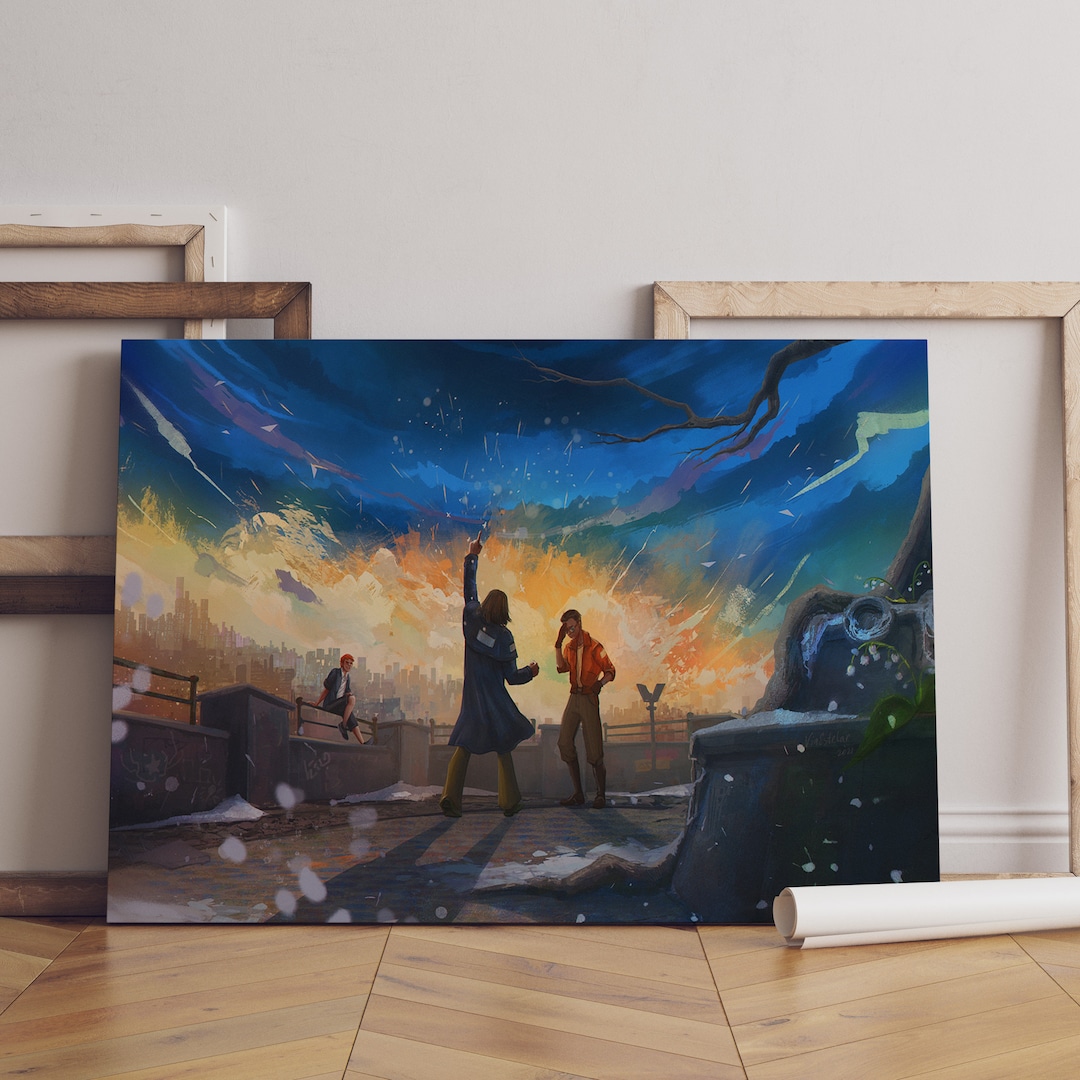 Disco Elysium Poster, Revachol Wall Art, Premium Canvas Print, Game Fan ...