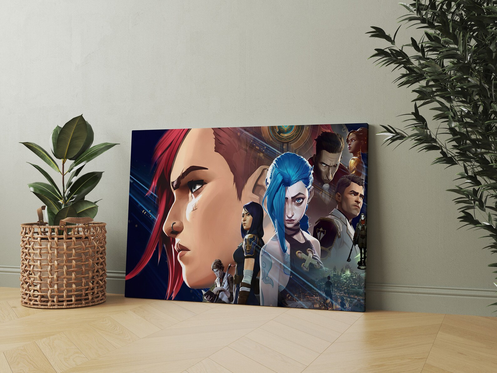 Arcane Poster, Jinx Wall Art, Premium Canvas Print, TV Series Fan Gift ...