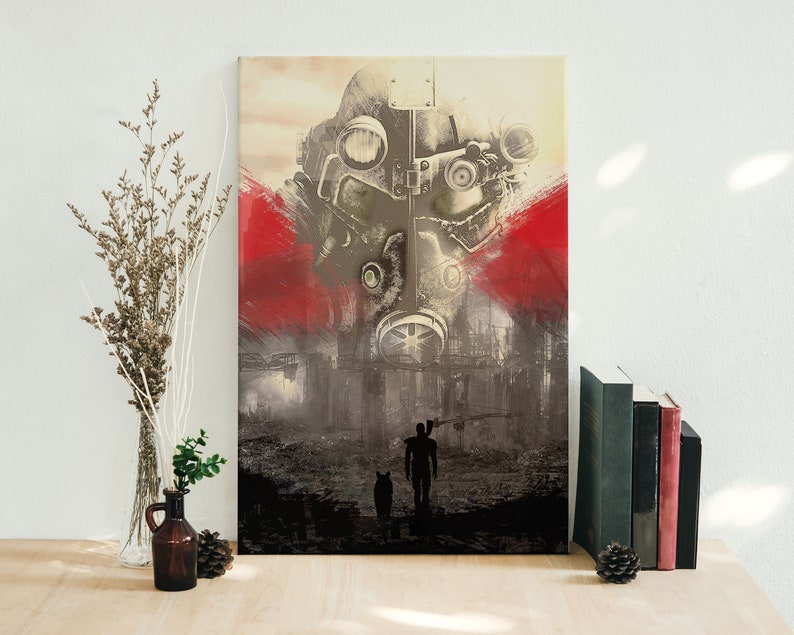 Fallout Poster New Vegas Wall Art Premium Canvas Print Game - Etsy