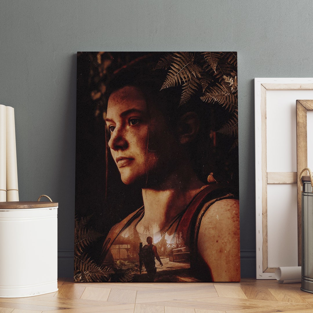 The Last of Us Poster, Abby Wall Art, Premium Canvas Print, Game Fan ...