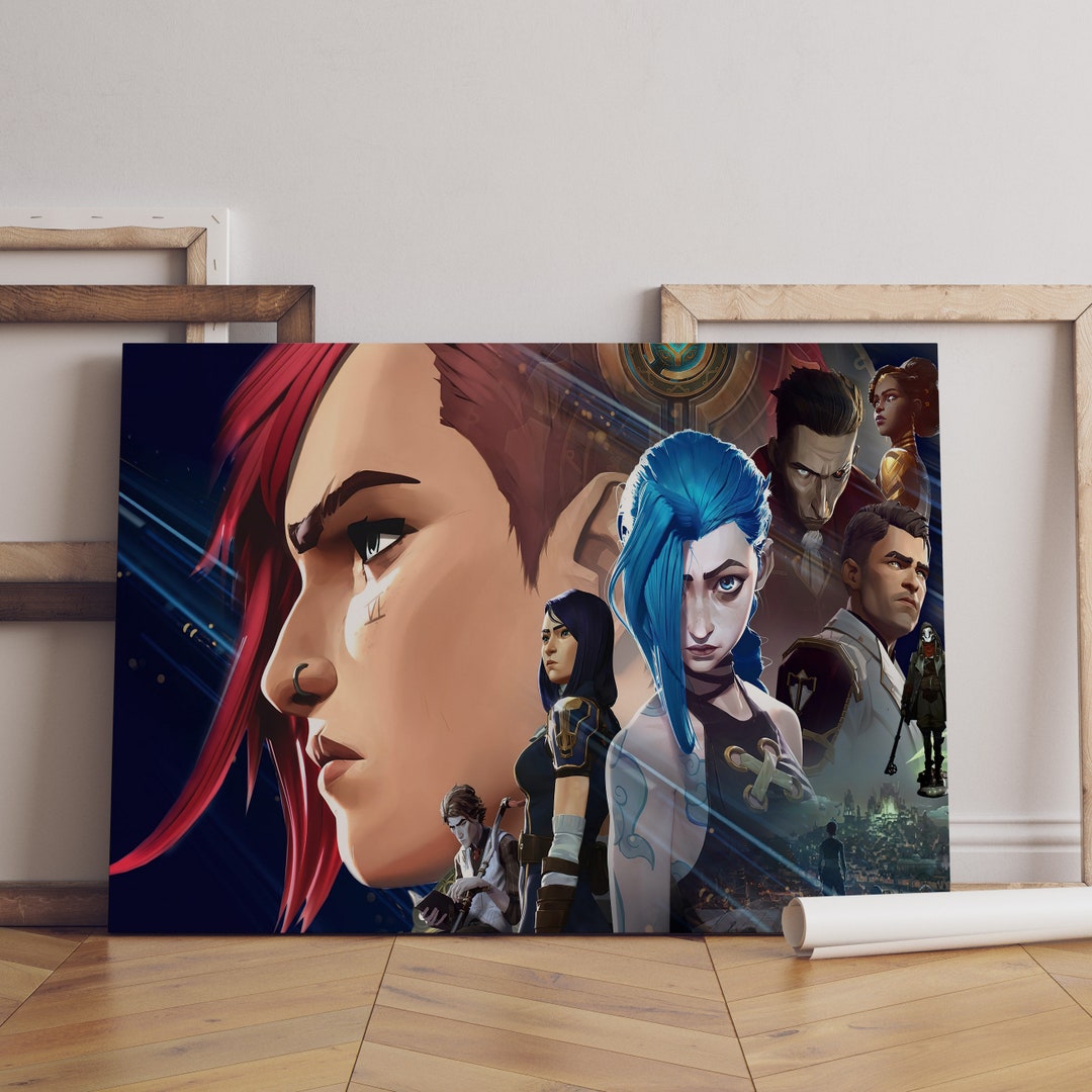 Arcane Poster, Jinx Wall Art, Premium Canvas Print, TV Series Fan Gift ...
