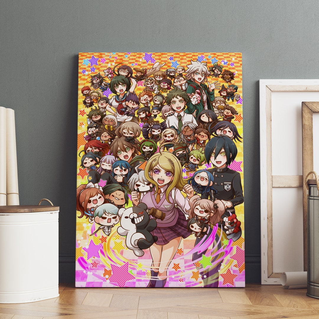 Danganronpa Poster, Kokichi Oma Wall Art, Premium Canvas Print, Game ...