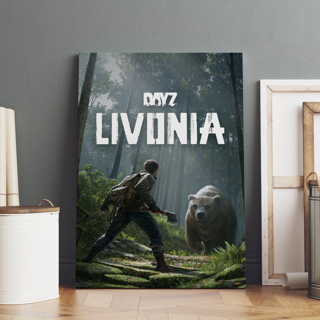 Dayz Poster, Survival Game Wall Art, Premium Canvas Print, Game Fan ...