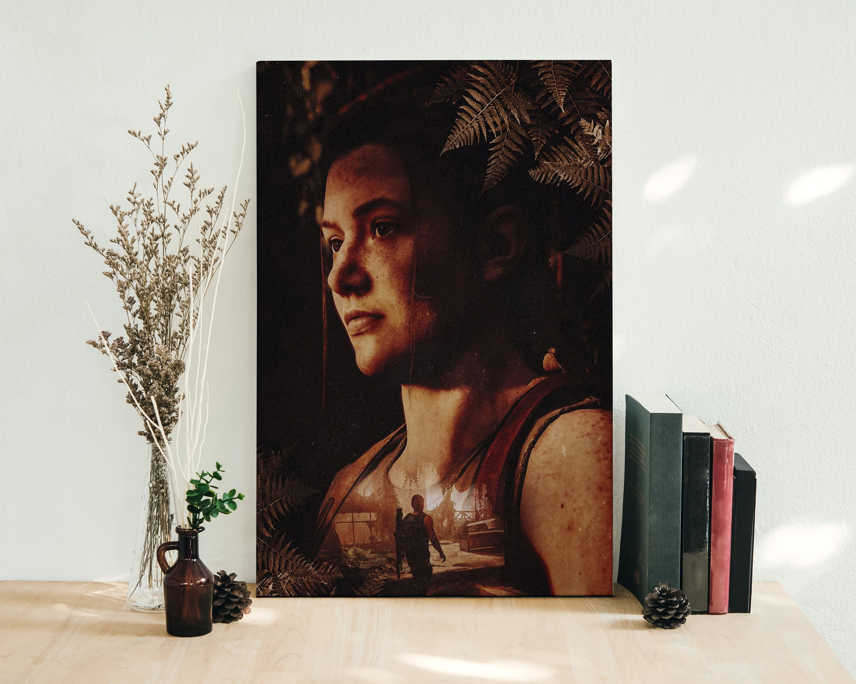 The Last of Us Poster, Abby Wall Art, Premium Canvas Print, Game Fan ...