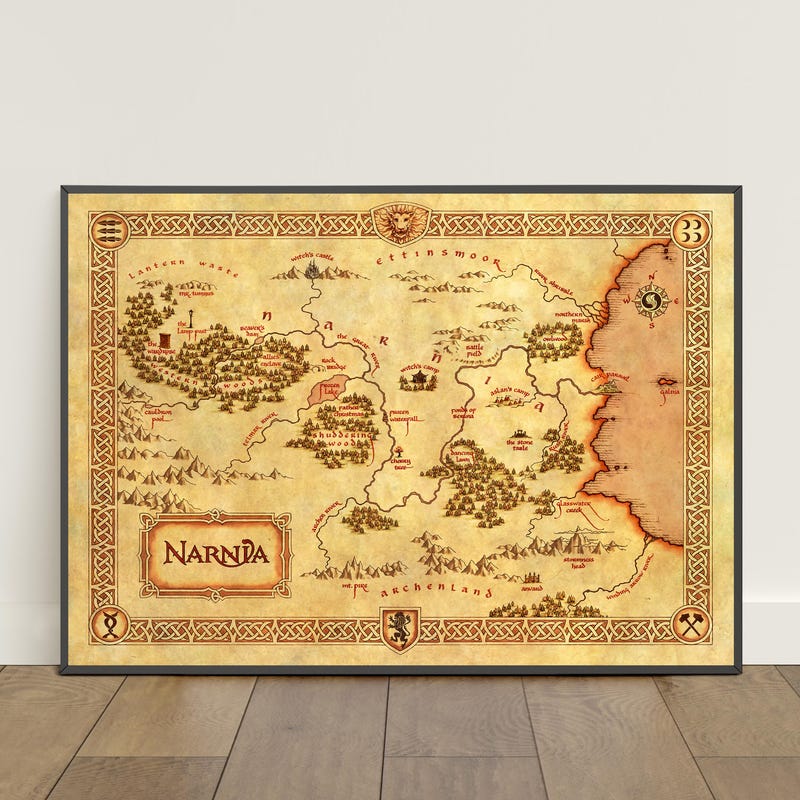 Map of Narnia - Etsy