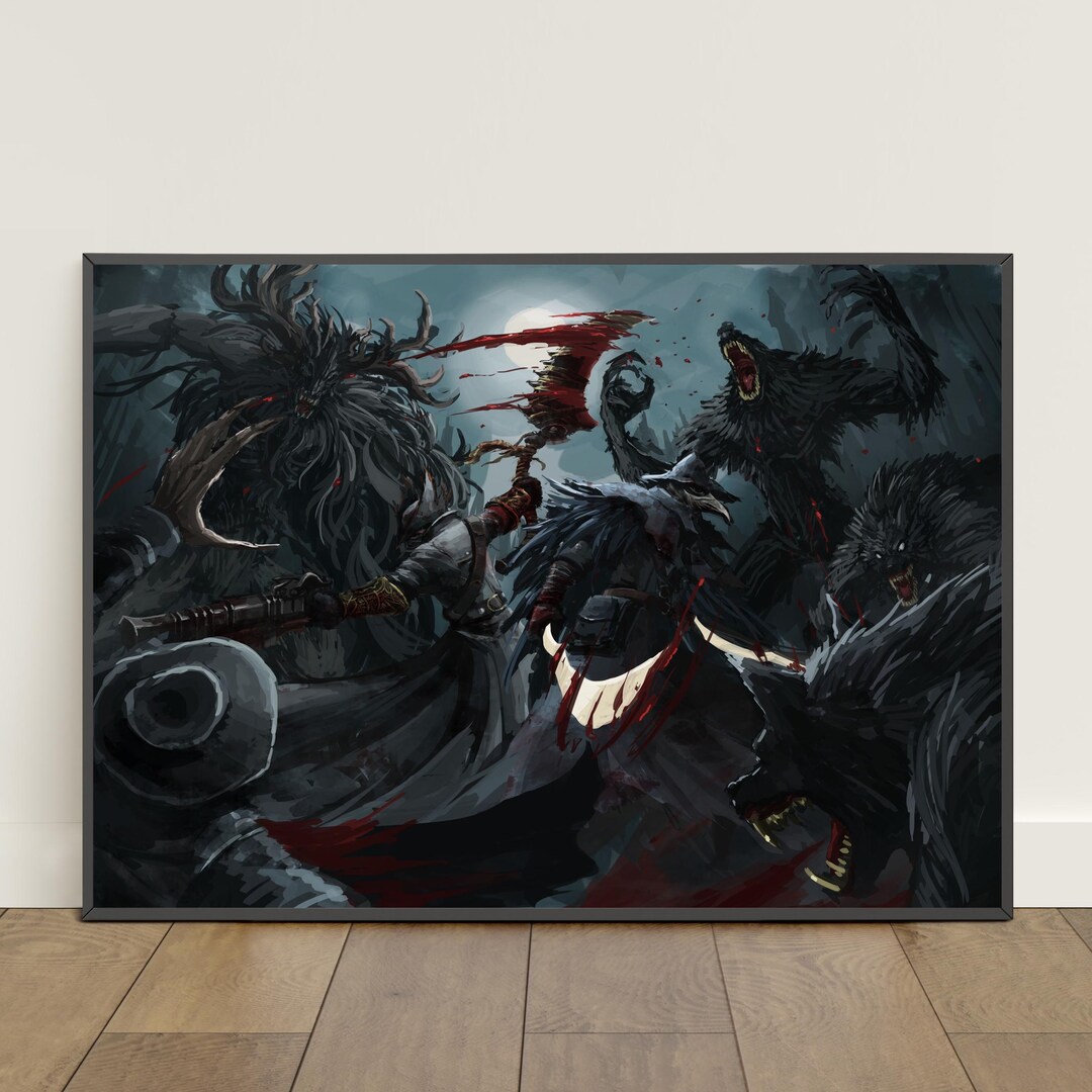 Bloodborne Poster | Hunter Wall Art | Game Canvas Print - Etsy Canada