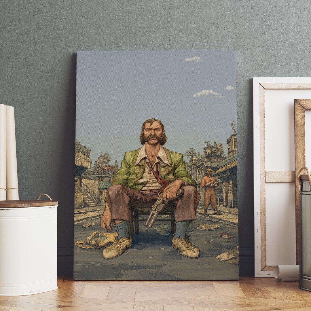 Disco Elysium Poster, Revachol Wall Art, Premium Canvas Print, Game Fan ...