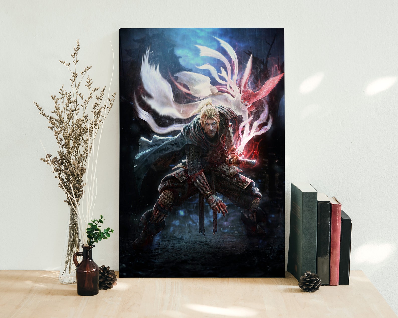Nioh Poster, William Adams Wall Art, Rolled Canvas Print, Game Poster ...