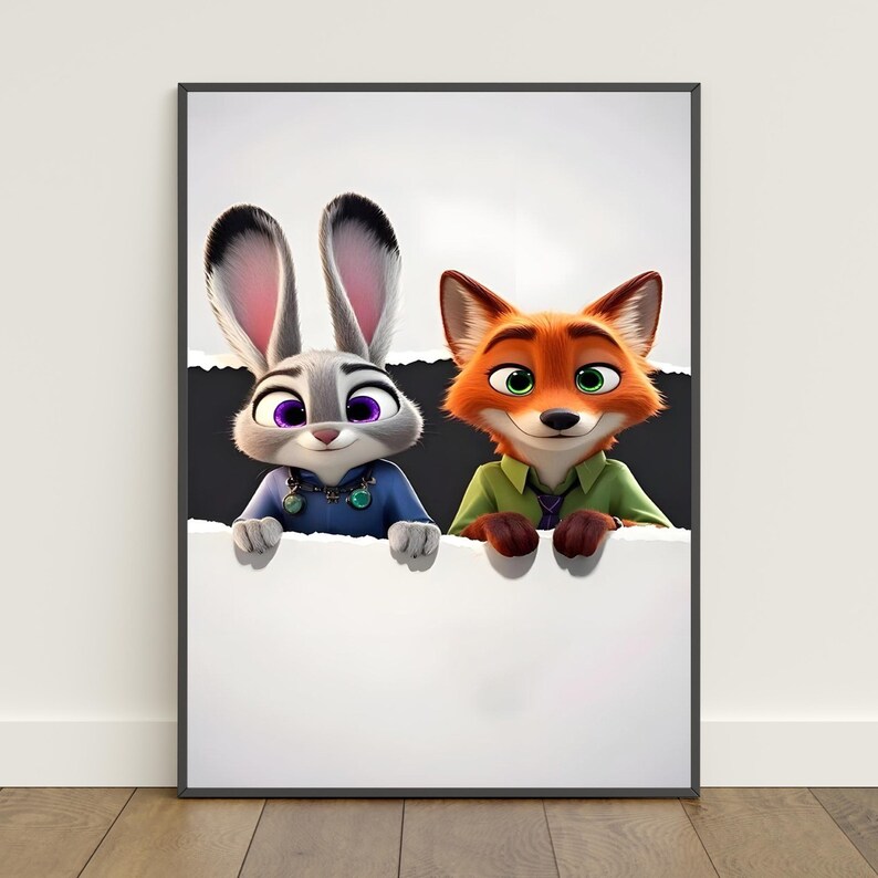 Zootopia Poster | Judy Hopps Wall Art | Movie Canvas Print - Etsy Canada