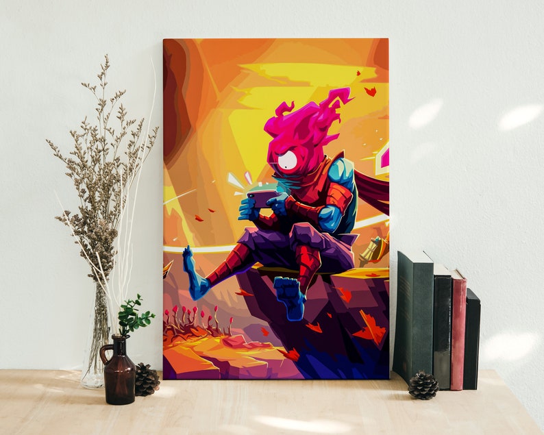 Dead Cells Poster, the Beheaded Wall Art, Premium Canvas Print, Game ...