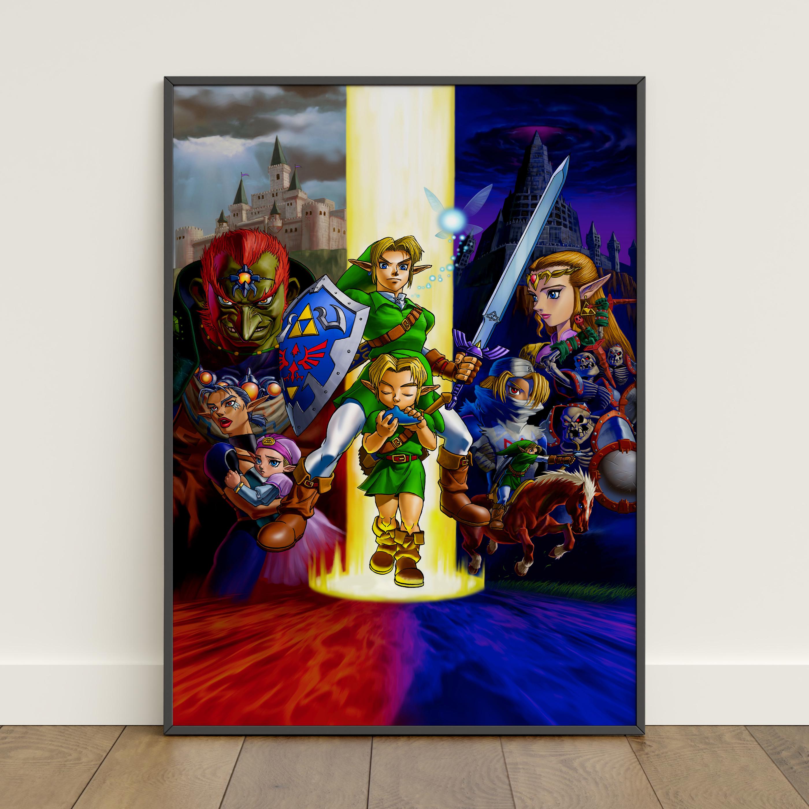 Legend of Zelda Poster | Hyrule Fantasy Wall Art | Game Canvas Print - Etsy