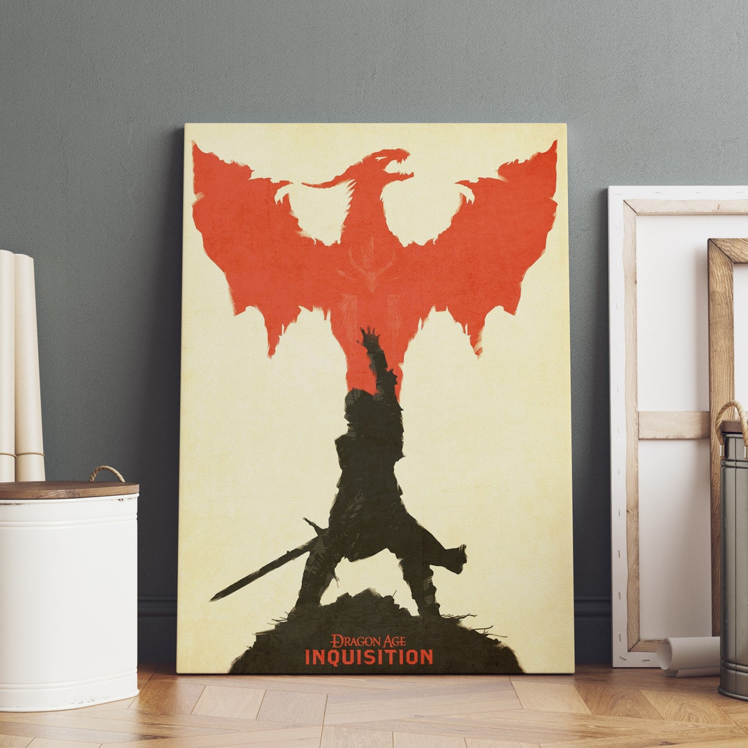 Dragon Age Poster, Inquisition Wall Art, Premium Canvas Print, Game Fan ...