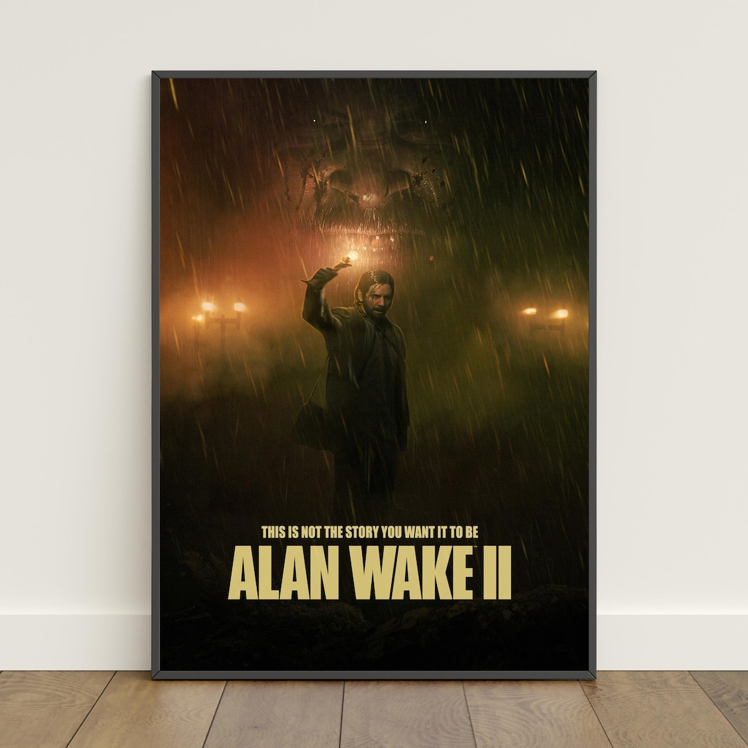 Alan Wake Poster | Mr. Scratch Wall Art | Game Canvas Print - Etsy