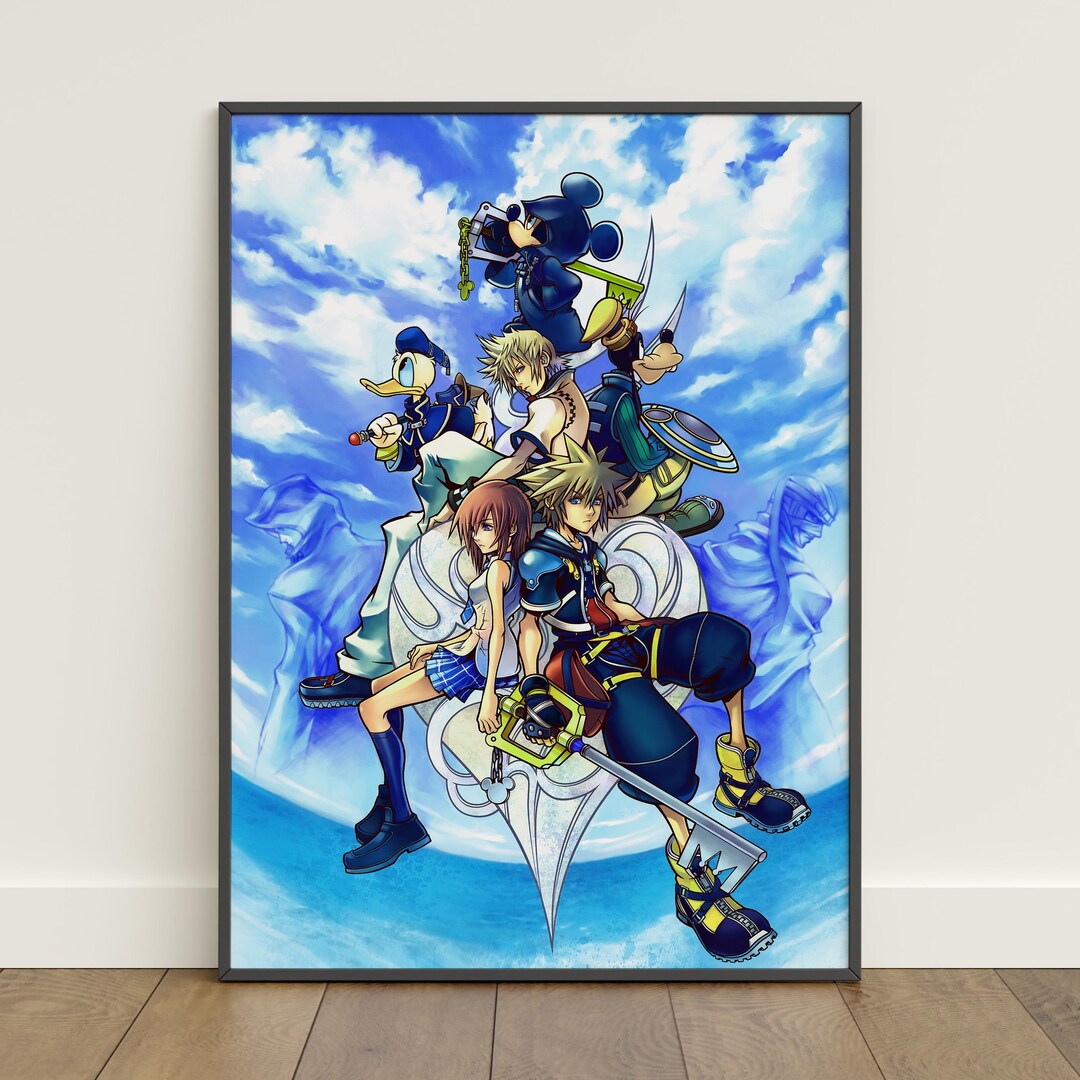 Kingdom Hearts Poster | Sora Wall Art | Game Canvas Print - Etsy