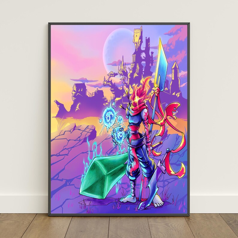 Dead Cells Poster | the Beheaded Wall Art | Game Canvas Print - Etsy