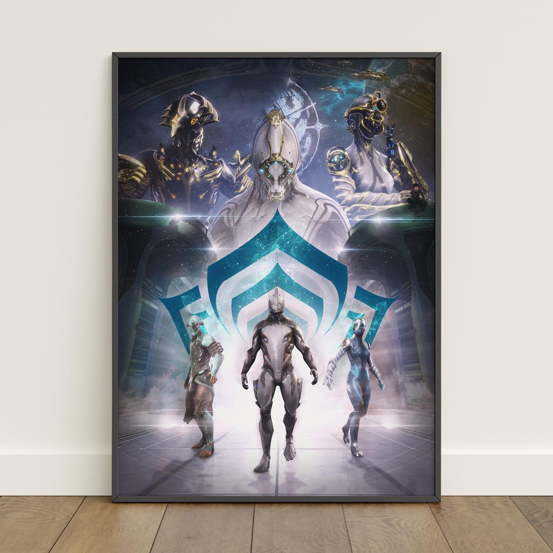 Warframe Poster | Tenno Wall Art | Game Canvas Print - Etsy