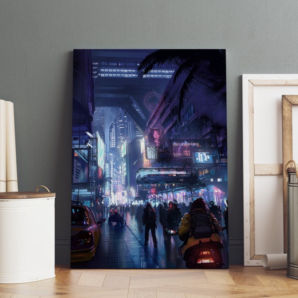 Cyberpunk Wall Art - Etsy